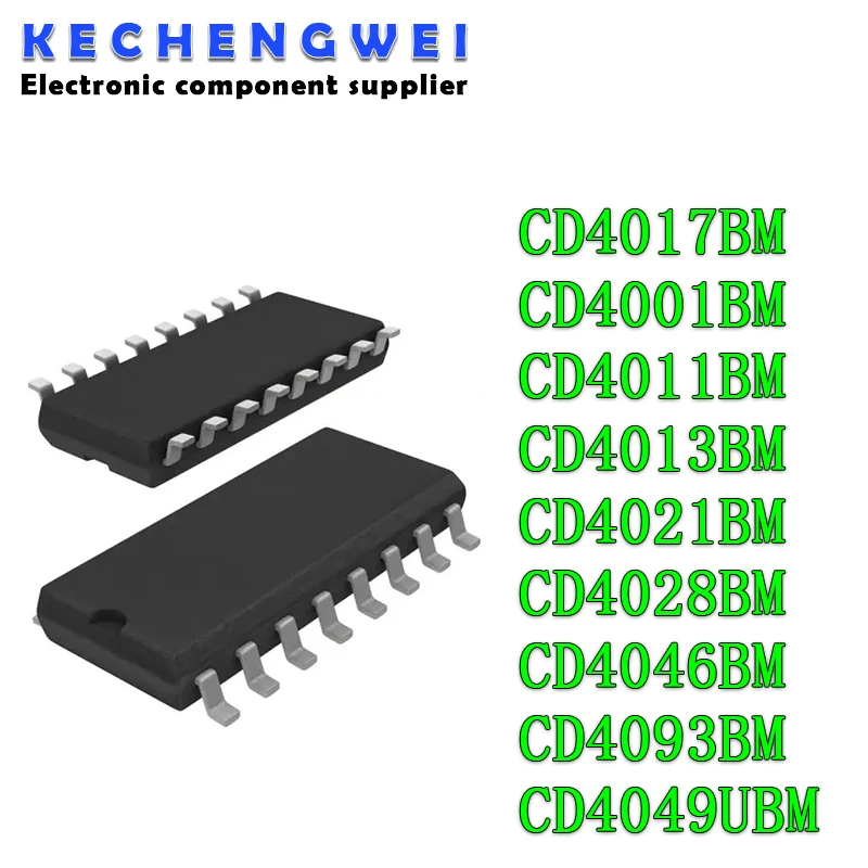 10PCS CD4017BM SOP16 CD4017 HEF4017BT CD4001BM CD4011BM CD4013BM ...