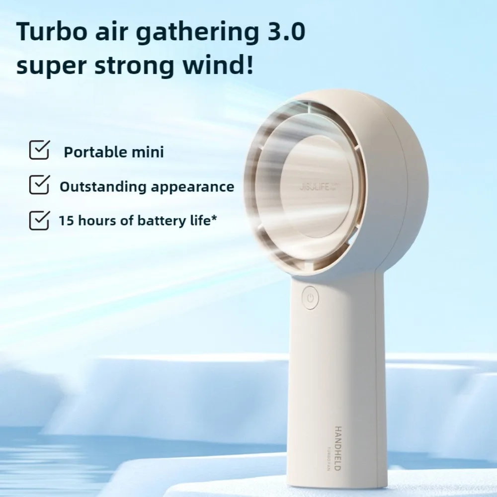 Handheld portable turbo fan 4000mAh USB charging mini pocket fan 5 ...
