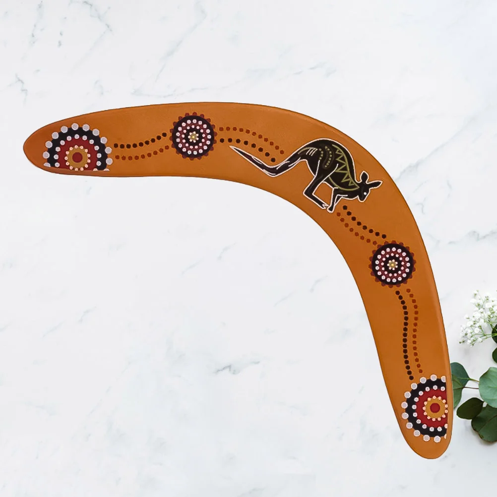 Boomerang Wooden Boomerangs Kids Sportsflying Outdoor Catch Returning V ...