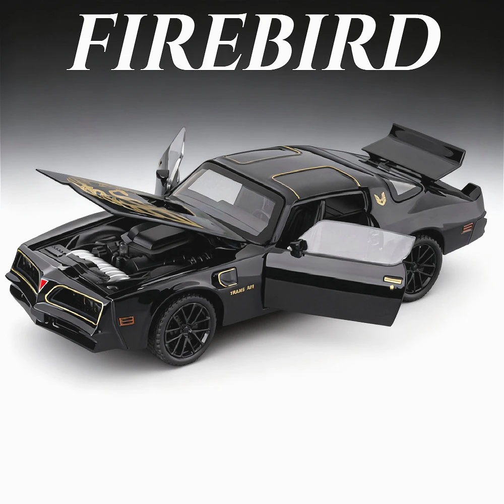 1:32 Firebird Viper Car Model Toy Sound Light Pull Back Vehicle Doors ...