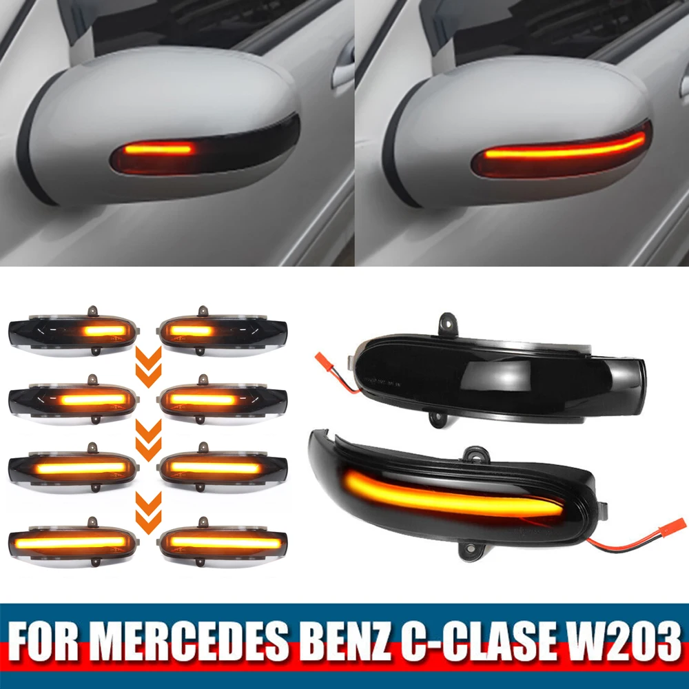 2PCS LED Sequential Dynamic Side Marker Turn Signal Light Indicators ...
