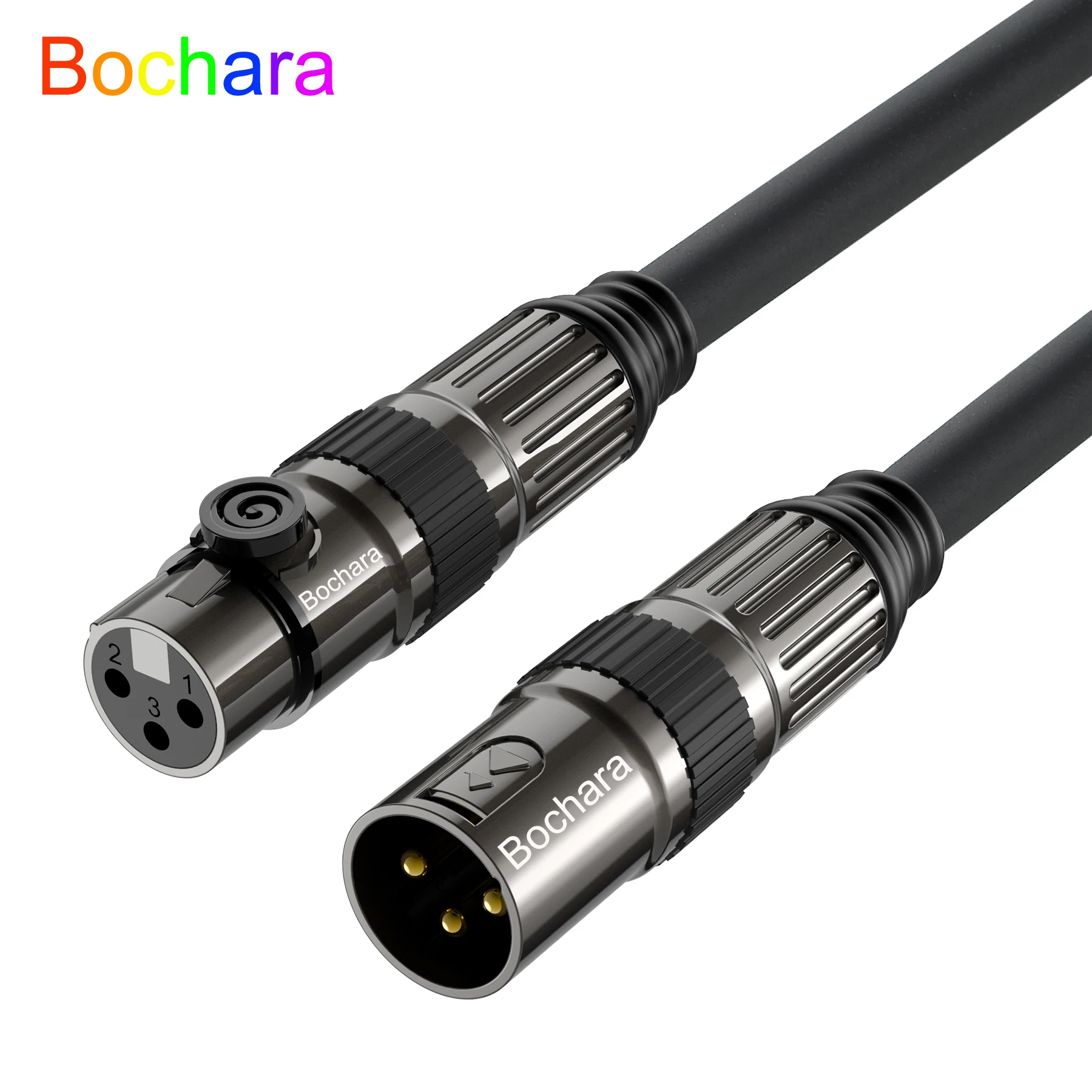 Bochara-XLR-Cable-Male-to-Female-Gold-Plated-OFC-Audio-Extension-Cable ...