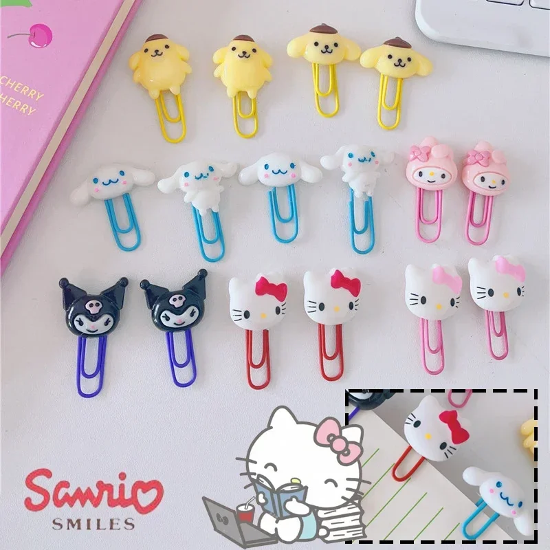 Sanrio-Hello-Kitty-Paperclip-Cartoon-Anime-Mini-Bookmark-Student ...