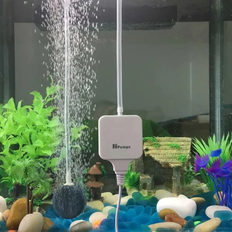 Ultra-silent-Aquarium-air-pump-Air-compressor-Oxygen-Airpump-Single-amp ...