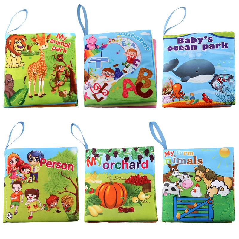 Baby-Toys-Soft-Cloth-Books-Rustle-Sound-Infant-Educational-Stroller ...