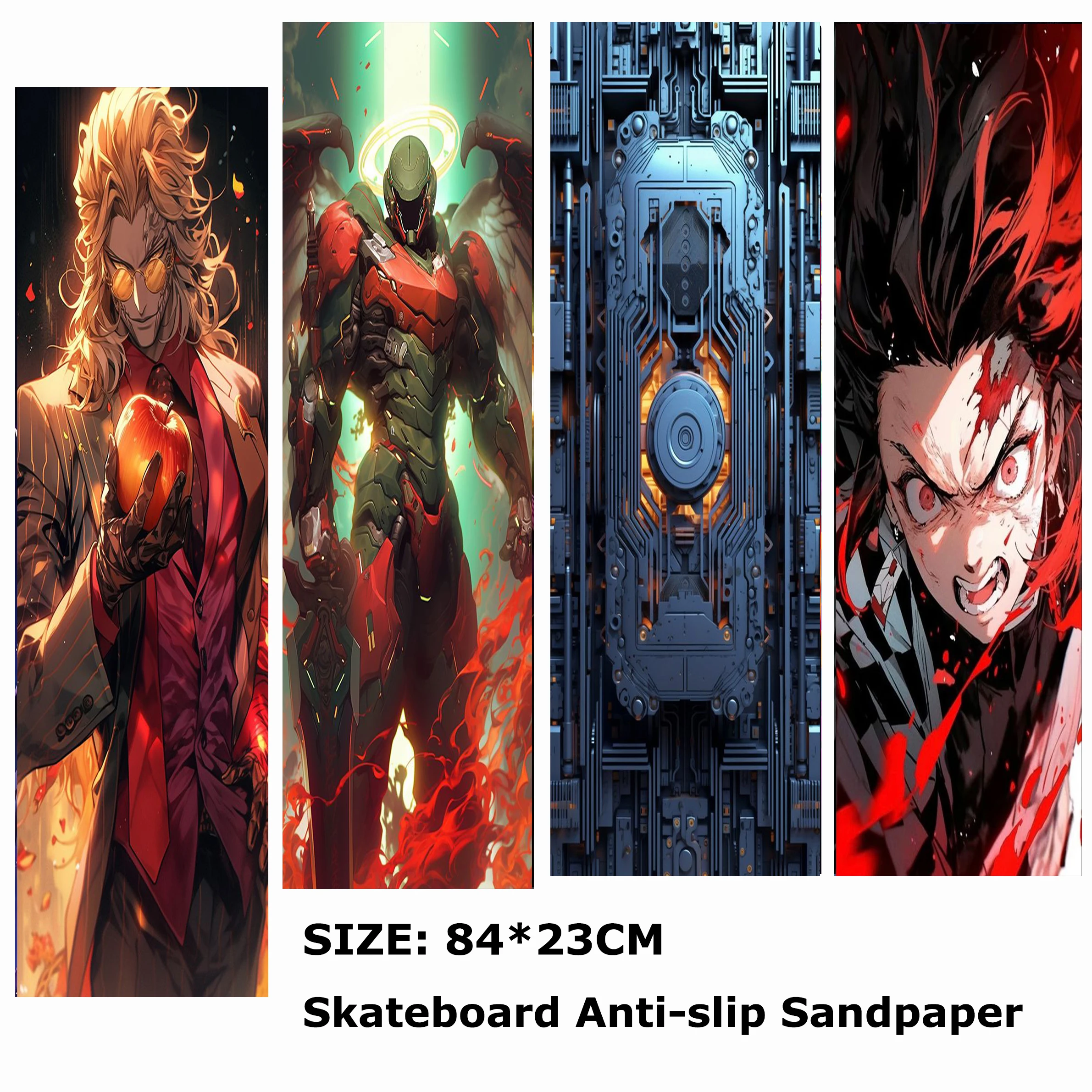 Mecha-Warrior-Anime-Mural-Pattern-Electric-Scooter-Anti-slip-Sticker ...