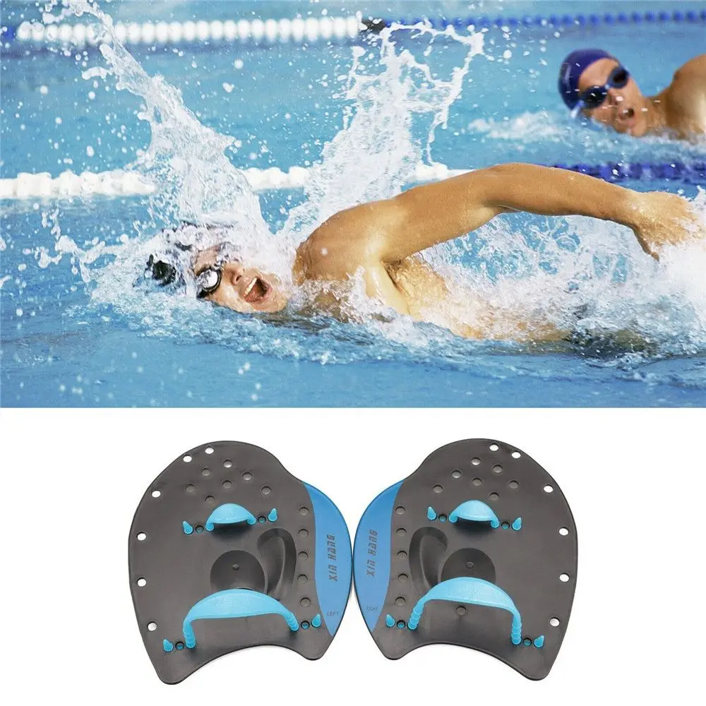 1Pair Adjustable Swimming Flippers Paddles Swim Training Hand Fins ...