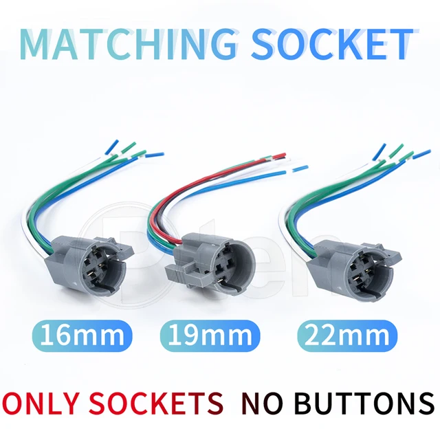 16/19/22mm Metal Emergency Stop Button Switch stainless steel ...