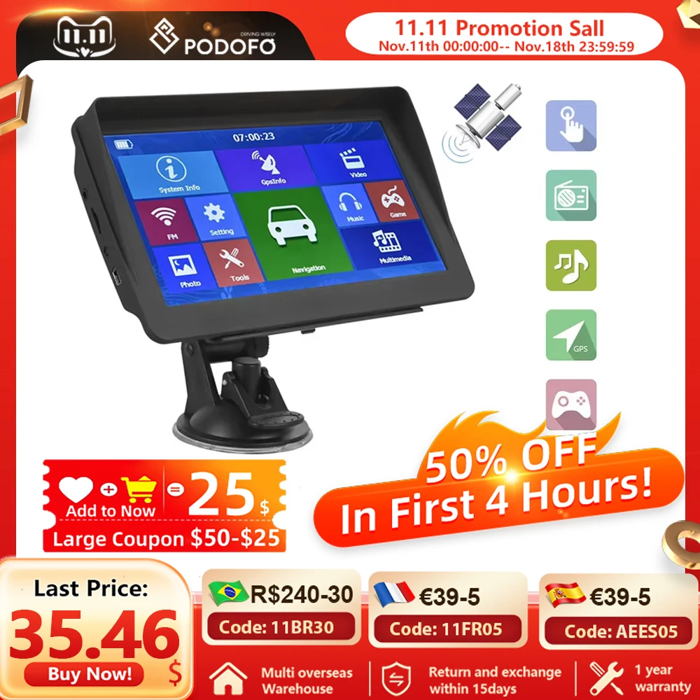 Podofo-Car-GPS-Navigation-7-Inch-Touch-Screen-GPS-Navigator-Truck ...