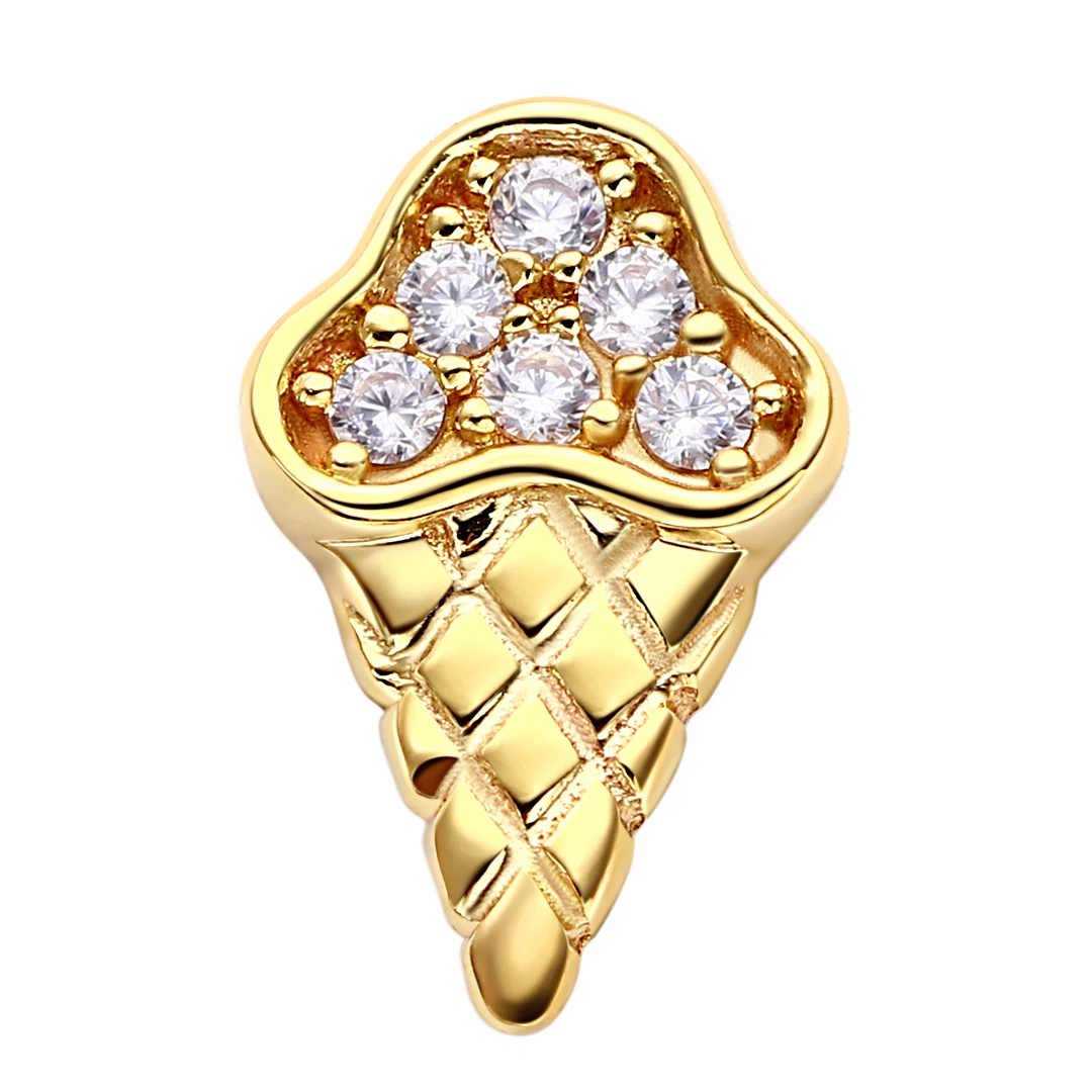 14K-Solid-Gold-Internally-Threaded-Ice-Cream-Gelato-Shape-With-Zircon ...