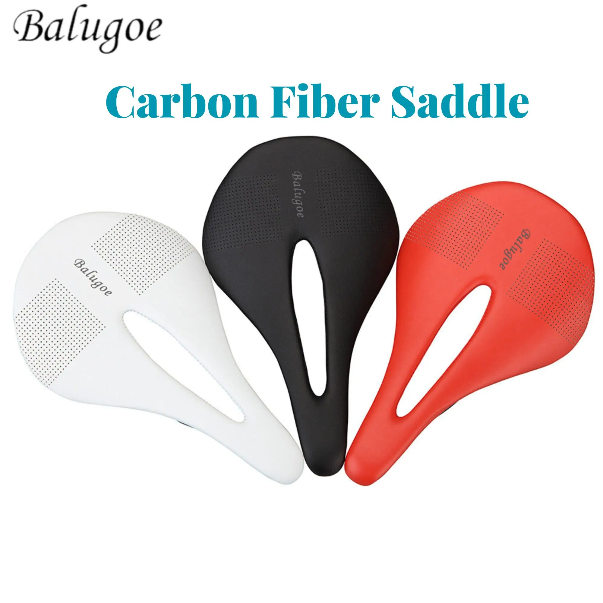 BALUGOE New Bicycle Carbon Fiber Saddle MTB Mountain Road Bike ...