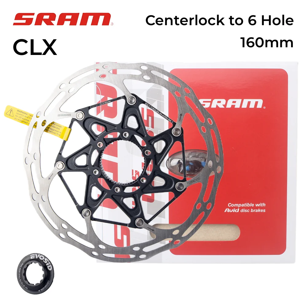 SRAM CLX Centerline Brake Rotor Center Lock Disc Centerlock to 6-hole ...