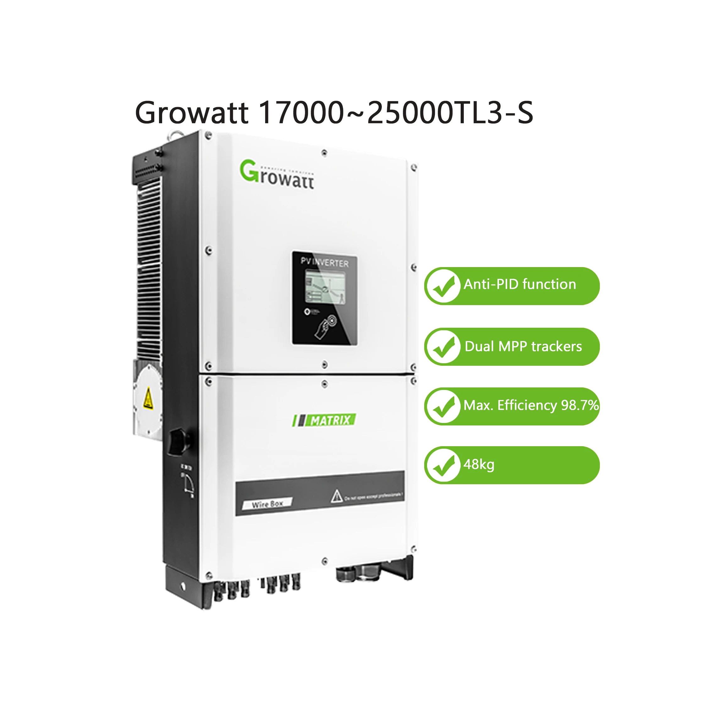 Growatt-Inverter-15Kw-17Kw-20Kw-25Kw-Three-Phases-Grid-Tie-Solar-Power-Inverter-48V-Battery ...
