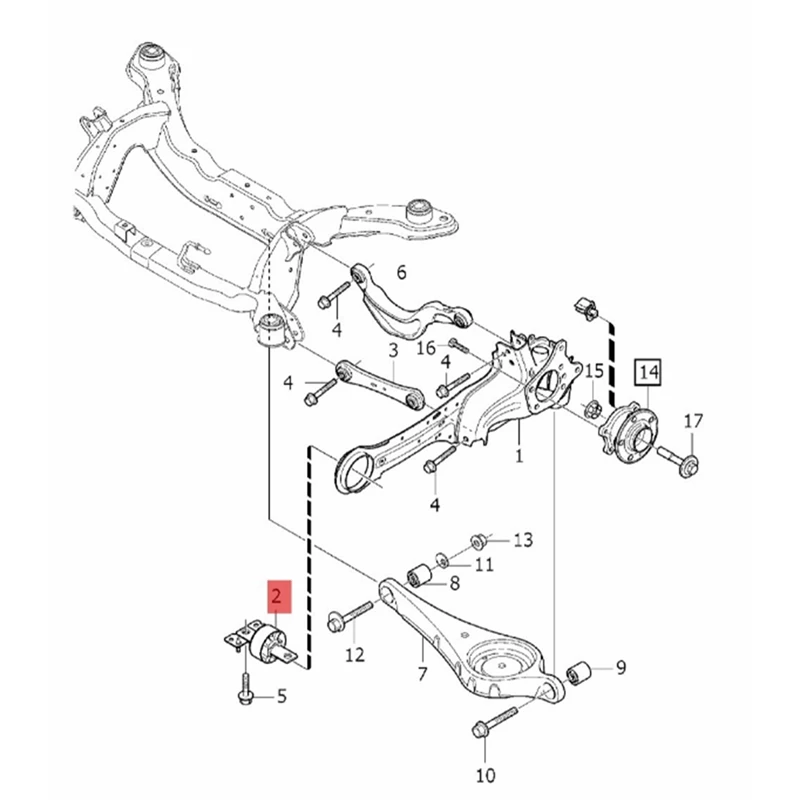 1Pair-Car-Rear-Control-Arm-Stay-Bushing-31476221-31476222-For-Volvo-V70 ...