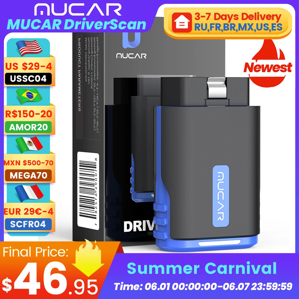 MUCAR-DriverScan-OBD2-Scanner-Bluetooth-Bi-directional-scan-Tool-OE ...