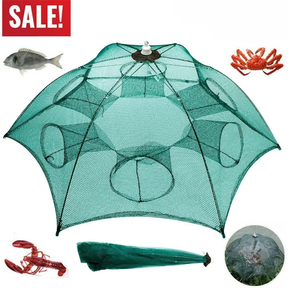 Nylon-Mesh-Magic-Fishing-Trap-Durable-Foldable-Full-Automatic-4-6-8-12 ...