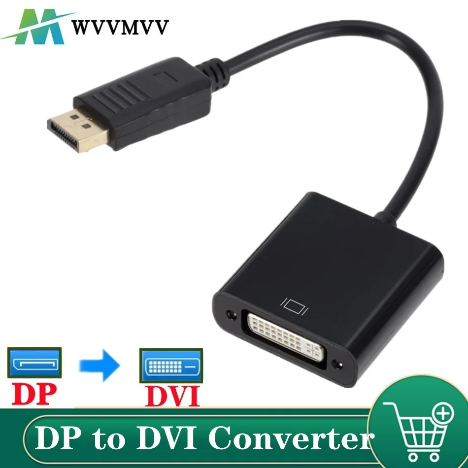 HD-1080P-Display-Port-DP-to-DVI-Adapter-DisplayPort-to-DVI-Cable ...