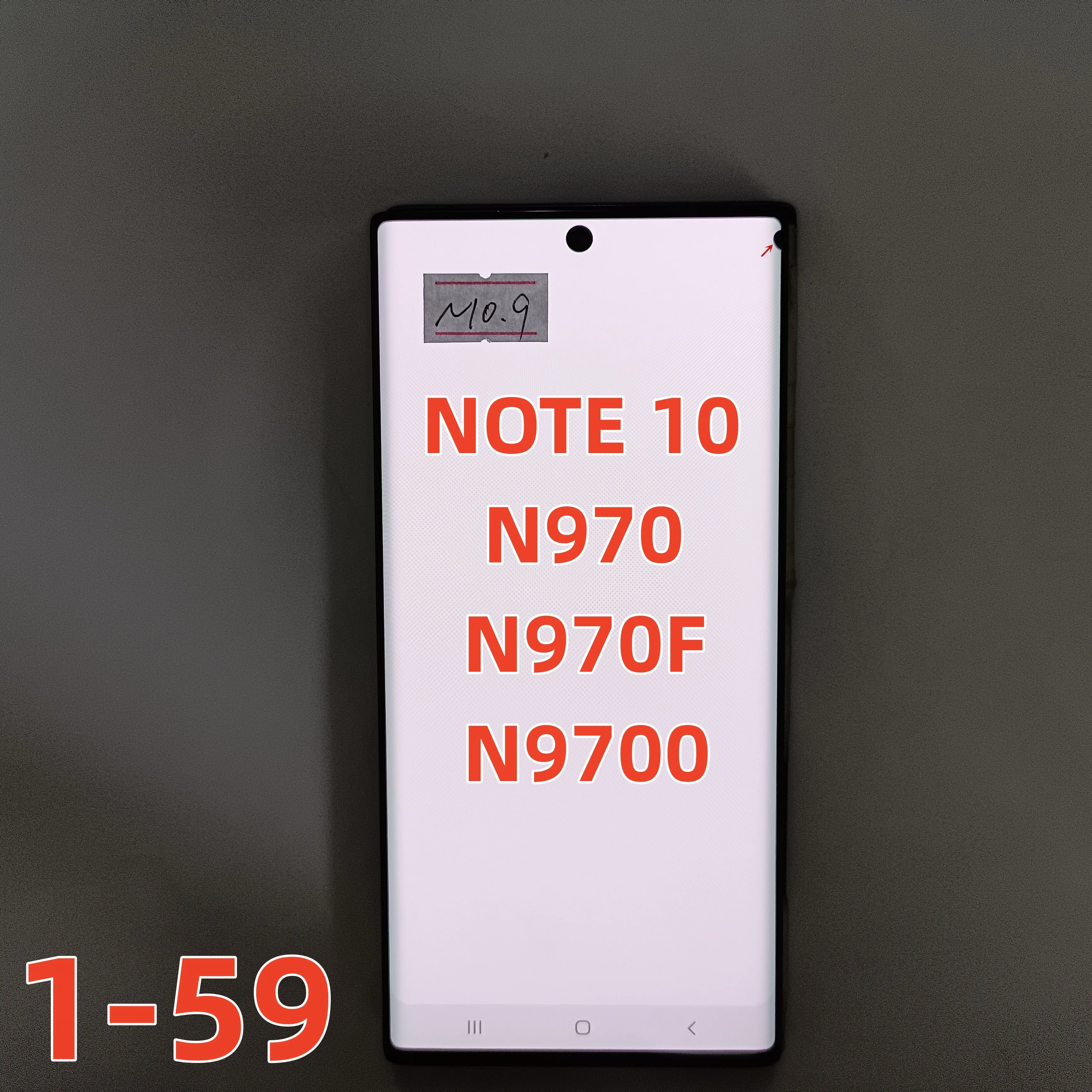 ORIGINAL 6.3'' AMOLED For Samsung Galaxy Note 10 N970F note10 N970 N9700 LCD with Frame Display ...