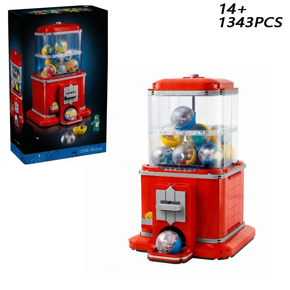 2025 1343Pcs 21358 Vending Mechine Set Technical Building Blocks Puzzle ...