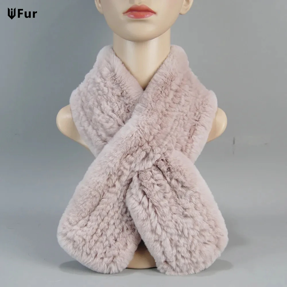 Bufanda-de-piel-de-conejo-Rex-Natural-para-mujer-bufanda-c-lida-de-lujo ...