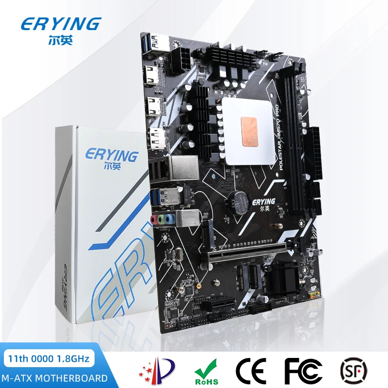 ERYING-Placa Mãe Desktop com Onboard, PC Gaming, i7 11600H, CPU 11-Core ...