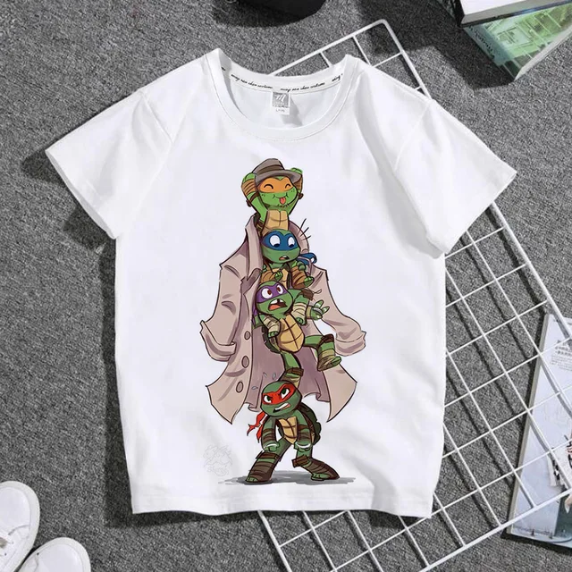 TMNT 2023 Summer Children Cartoon T-shirt for Boy Animal Printing ...