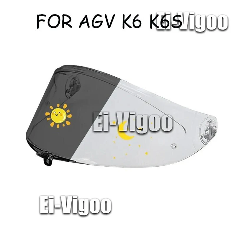 Photochromic-Shield-Visor-Lenses-for-AGV-K6-K6S-Visor-Full-Face-Viseira ...
