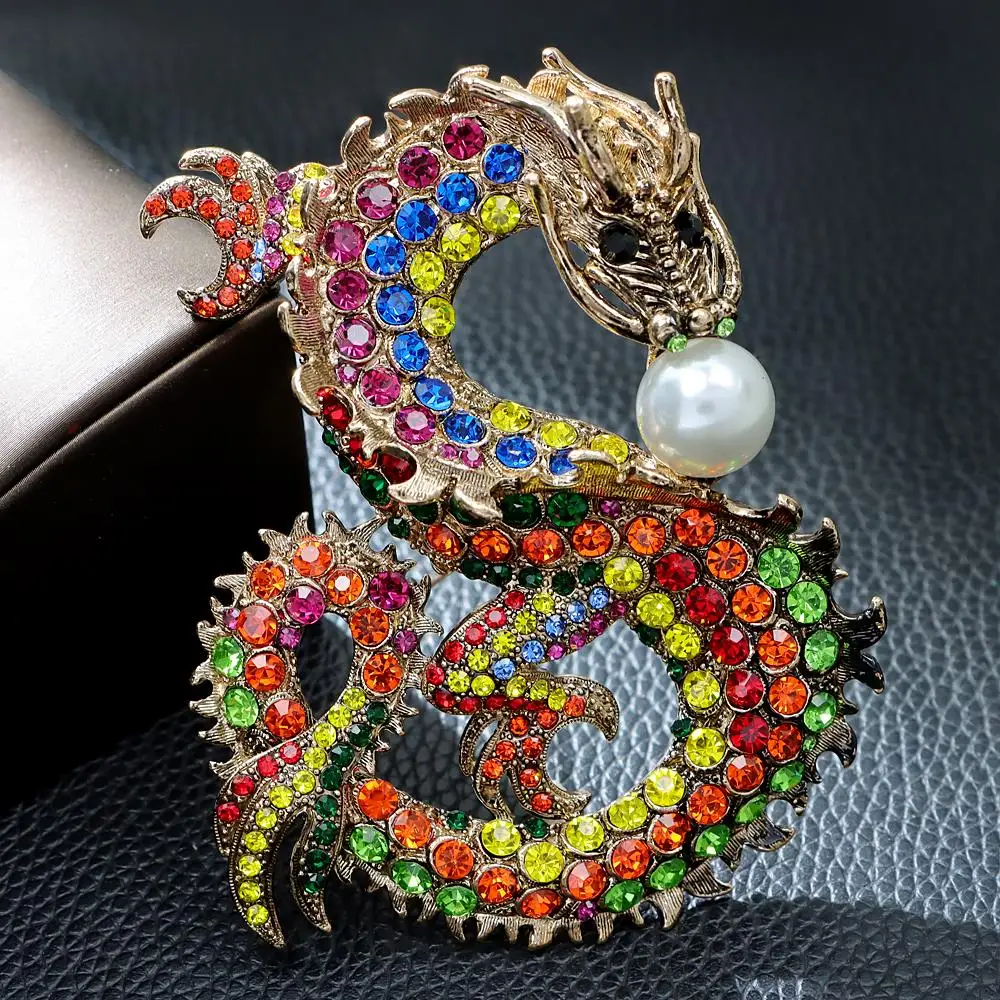 CINDY-XIANG-3-5inch-2-7inch-Very-Large-Size-Chinese-Dragon-Brooch-Chun ...