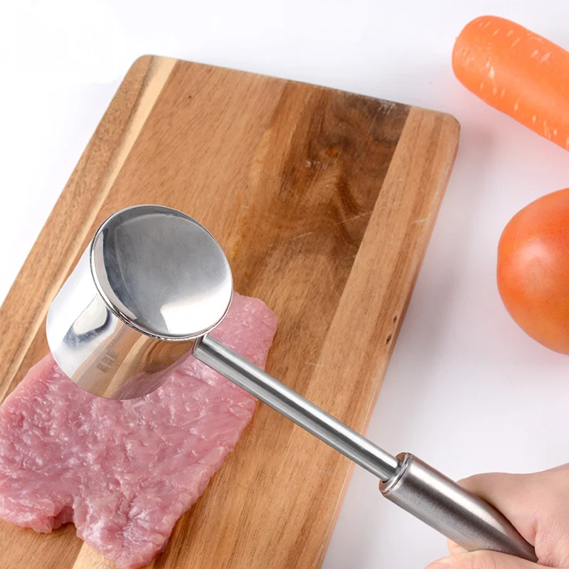 Stainless-Steel-Meat-Tenderizer-Hammer-Tool-Steak-Softener-Kitchen ...