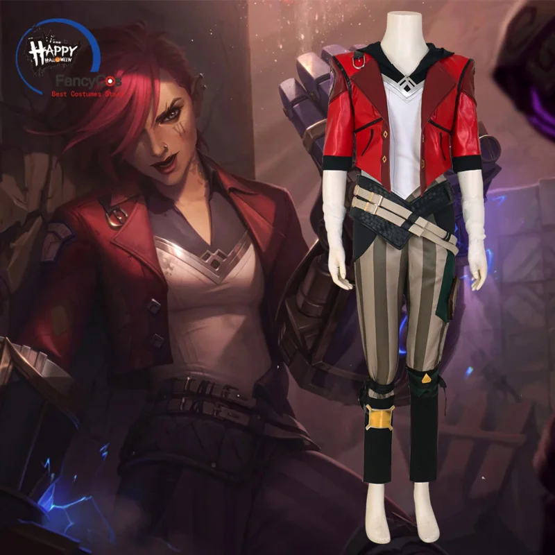 Vi-Acrane-Cosplay-LOL-Costume-Game-Arcane-Vi-Cosplay-Wig-Outfits ...