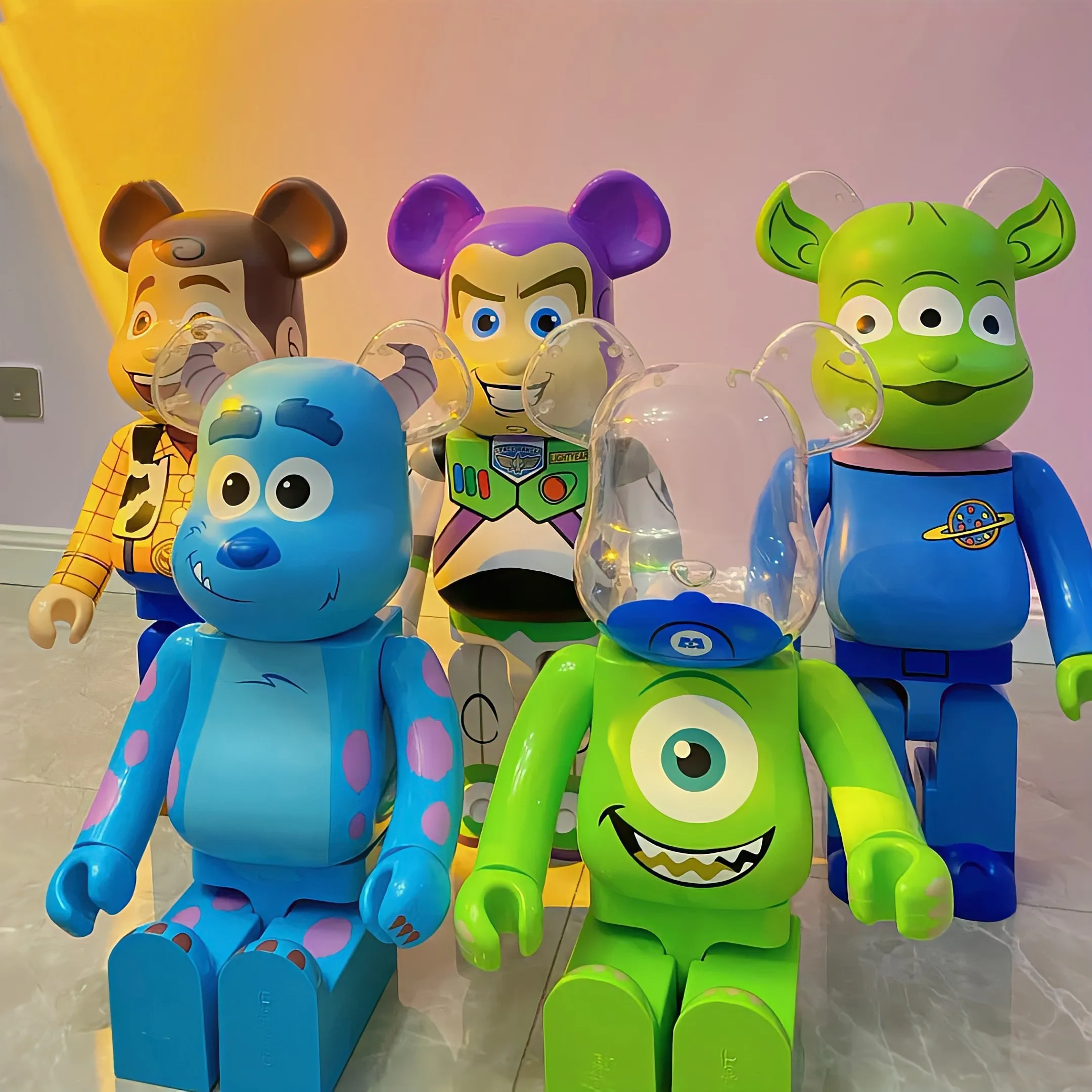 Bearbrick 400% Toy Model Kawaii 28cm Bearbrick Big Eye And Sulley ...