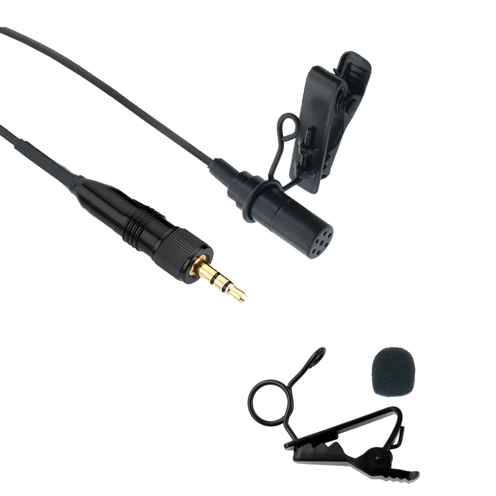 Black Lapel Lavalier Microphone For Sony V1 D11 D12 UWP UTX Wireless ...