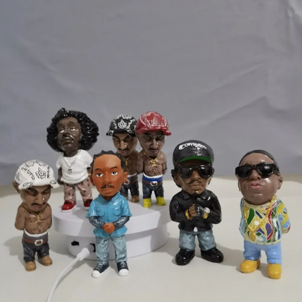 Mini-adornos-de-resina-de-7-estilos-figuritas-de-Hip-Hop-divertido ...