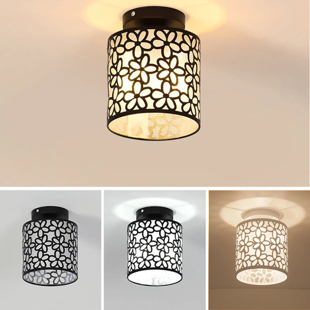 Modern-Nordic-Ceiling-Light-Flower-Print-Loft-Ceiling-Lamp-Shade-for ...