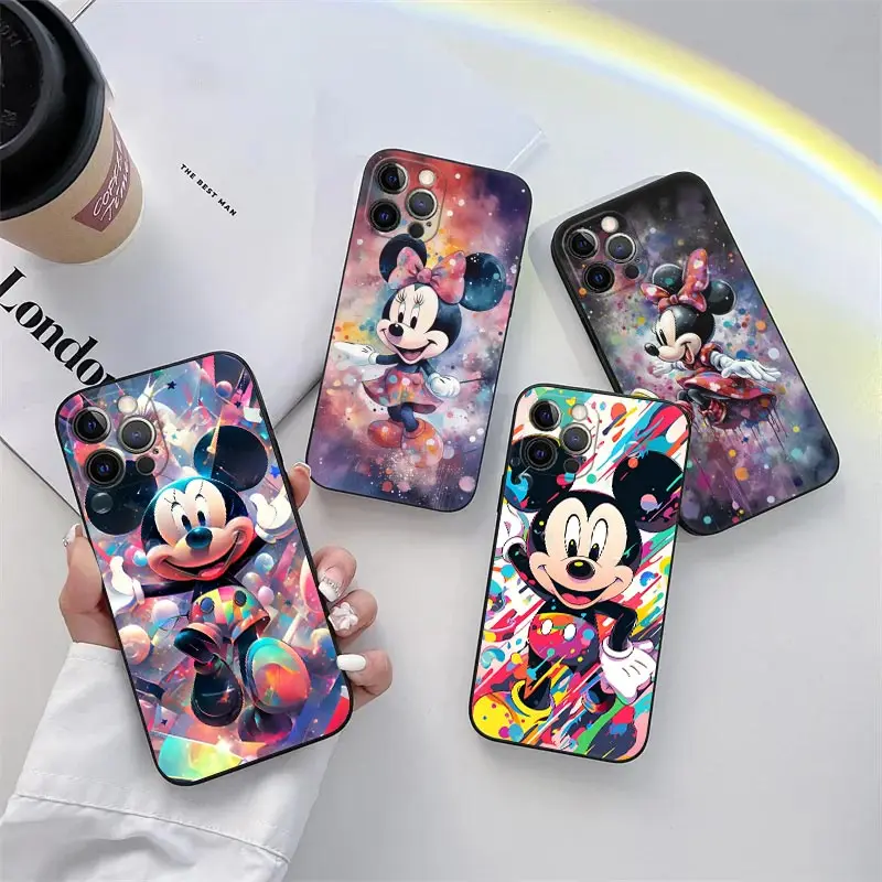 Mickey-Mouse-Phone-Case-for-iPhone-11-15-Pro-Max-Case-Coque-14-Plus-13 ...