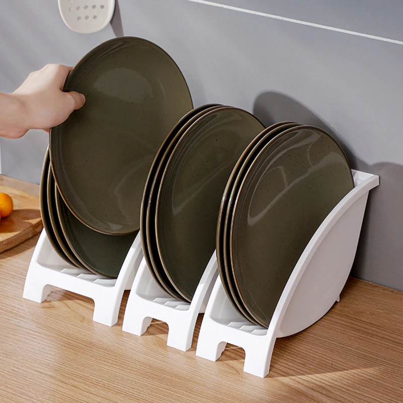 Kitchen-Dish-Bowl-Organizer-Rack-Pot-Lid-Rack-Kitchen-Drainer-Storage ...
