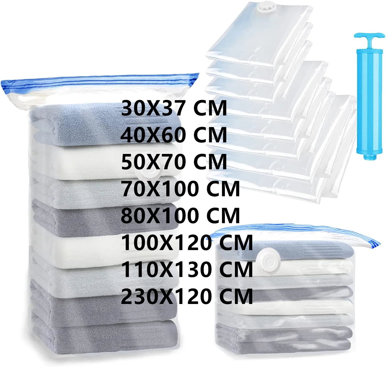 Thickened vacuum bag storage home transparent clothing storage bag ...