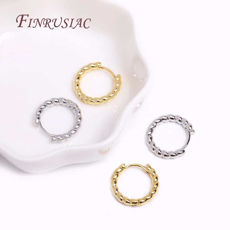 Trendy-Metal-Corrugated-Twist-Circle-Loop-Earring-For-Women-18k-Real-Gold-Plated-Hoops-Earrings ...