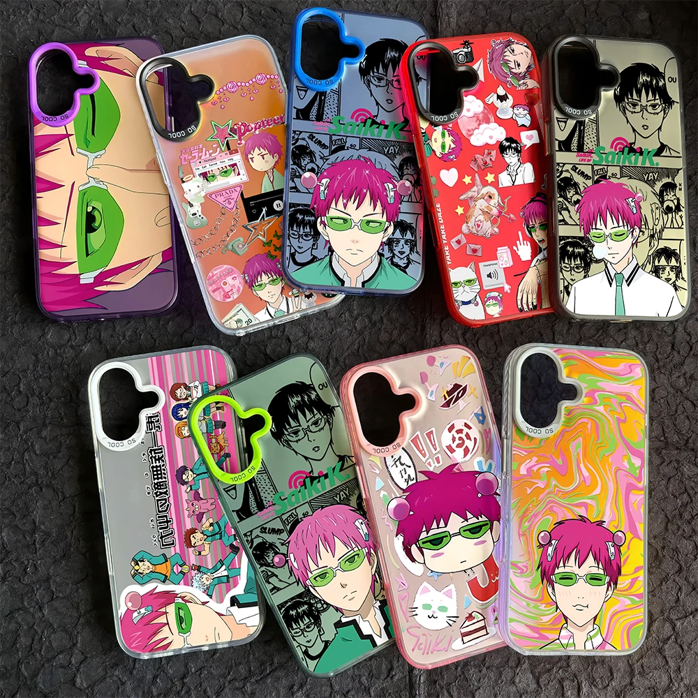 Anime Saiki Kusuo Phone Case for Samsung Galaxy S25 S24 S23 S22 S21 S20 ...