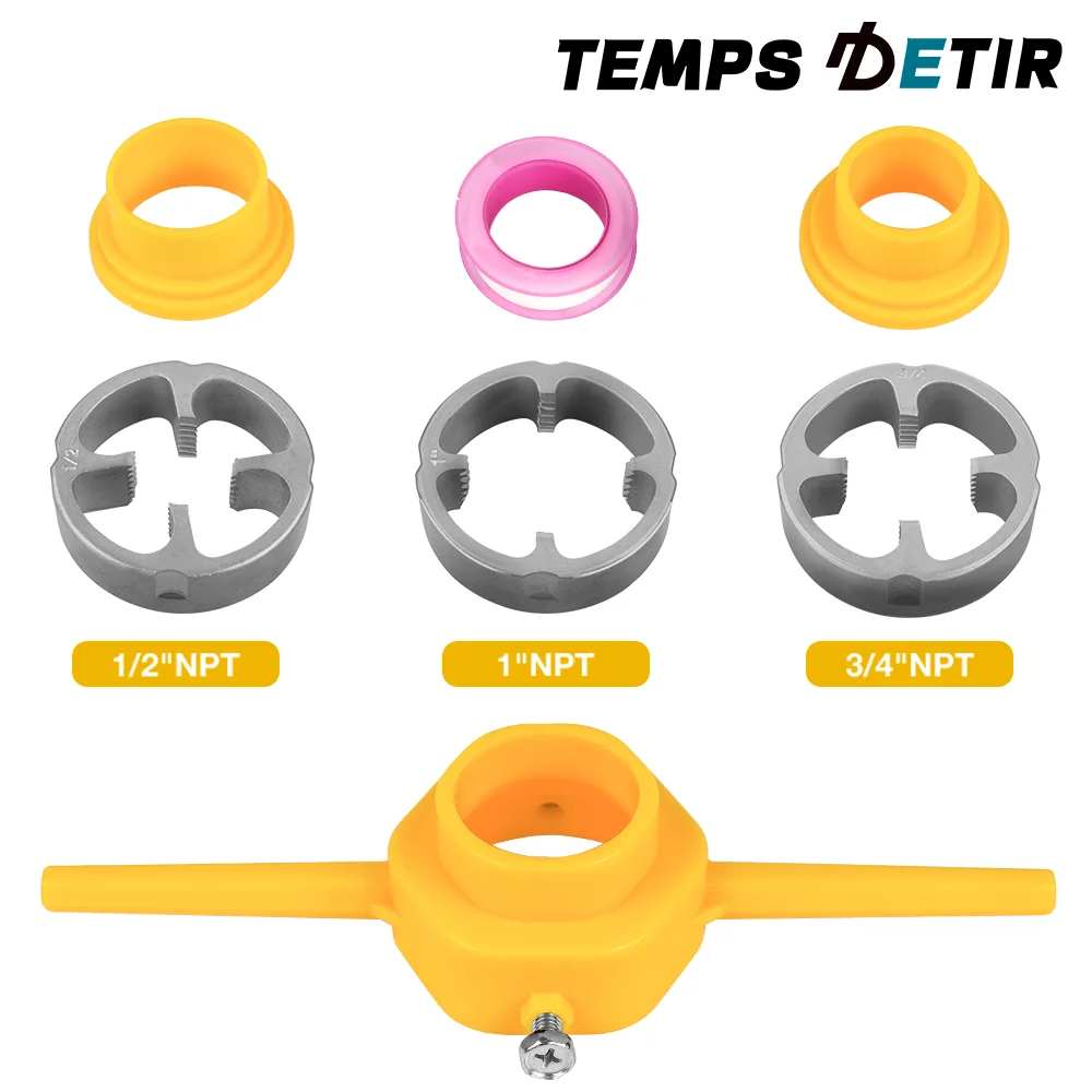7-PCS-Pipe-Thread-Making-Tool-Set-PVC-NPT-Water-Pipe-Die-Threader-Maker ...