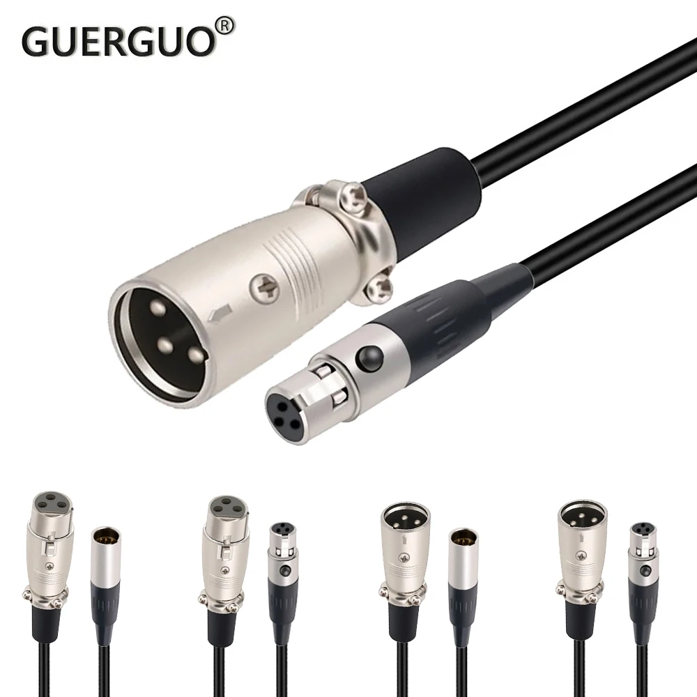 Mini-XLR-3pin-Male-To-XLR-3pin-Female-Audio-Cable-Aluminum-Foil ...