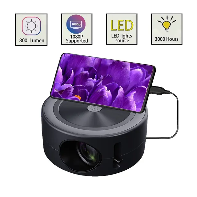 Mini LED Smartphone Projector - Camping Activities Ideal For Kids ...