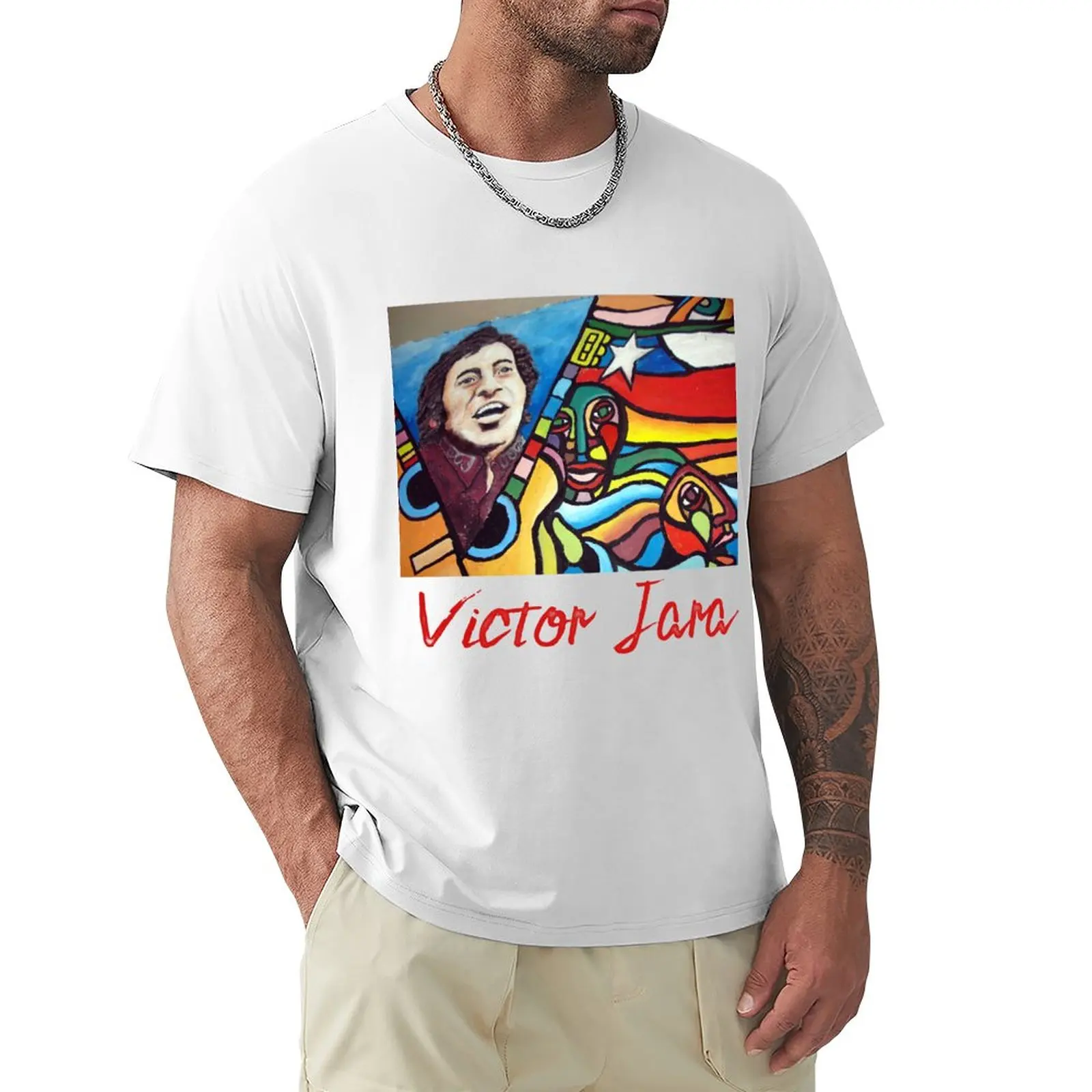 Victor-Jara-Chile-camiseta-Mural-de-gran-tama-o-tops-de-verano ...
