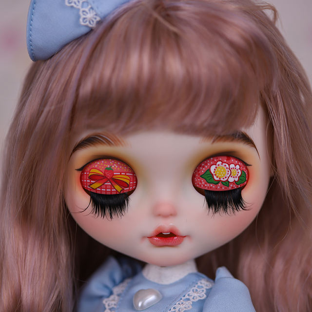 Hannah – Premium Custom Neo Blythe Doll with Multi-Color Hair, White ...