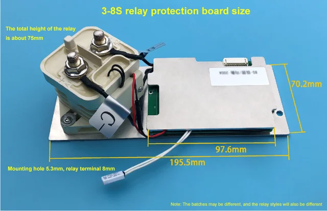 Relay BMS 3S 4S -32S BMS 350A 3000A Peak Lipo/Lifepo4 Battery ...