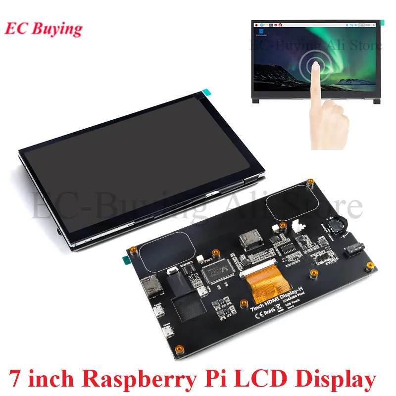7" 7 inch HDMI LCD Display Module Capacitive Touch Screen 1024X600 IPS ...