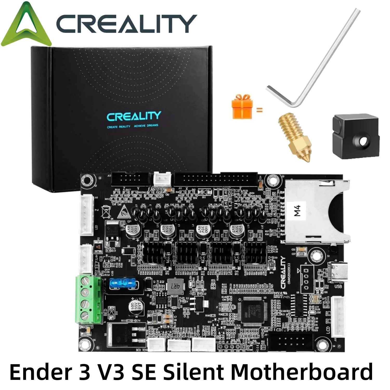 Creality Ender-3 V3 SE Mainboard Kit CR4NS200320C14 32 Bit MS35774 ...