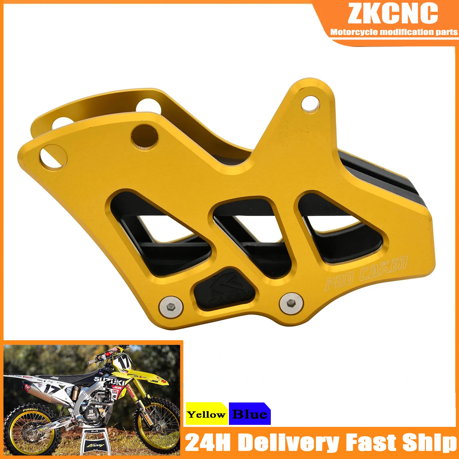 Motorcycle-CNC-Chain-Guide-Guard-Protector-For-Suzuki-RM125-RM250-2001-2008-RMZ250-RMZ450-2005 ...