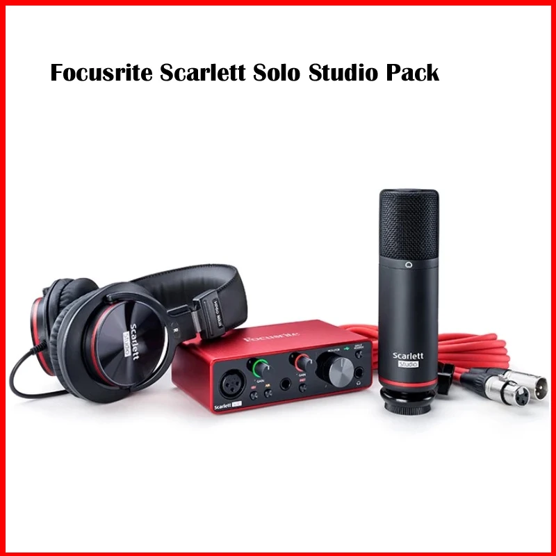 Focusrite Scarlett Solo Studio Pack 3rd Gen HP60 Headphone CM25 ...