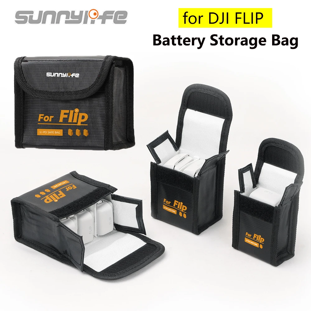 Sunnylife Drone LiPo Battery Safe Bag For DJI FLIP Explosion-proof ...